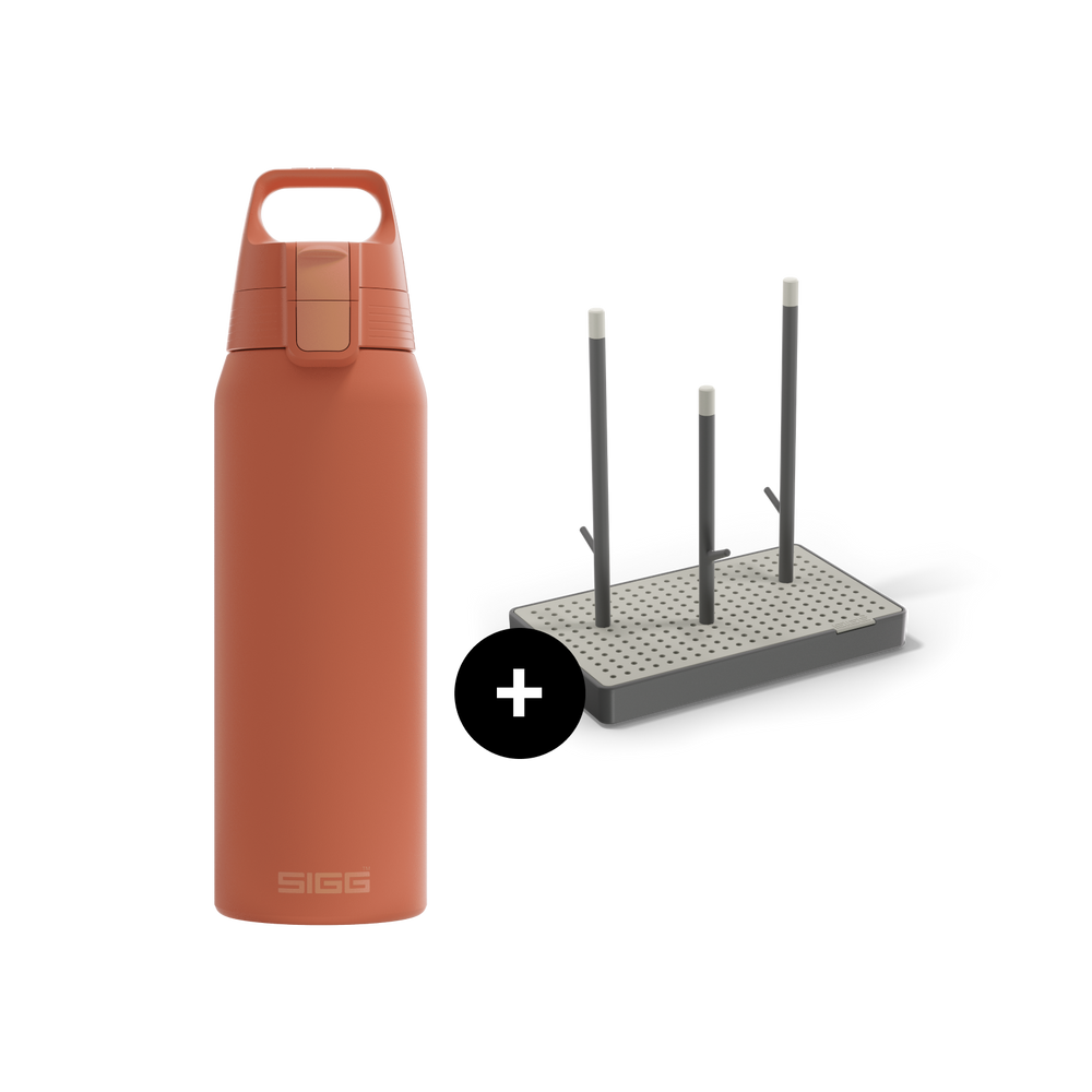 Shield Therm ONE Everyday Set – Bottle + Drying Rack Eco Red